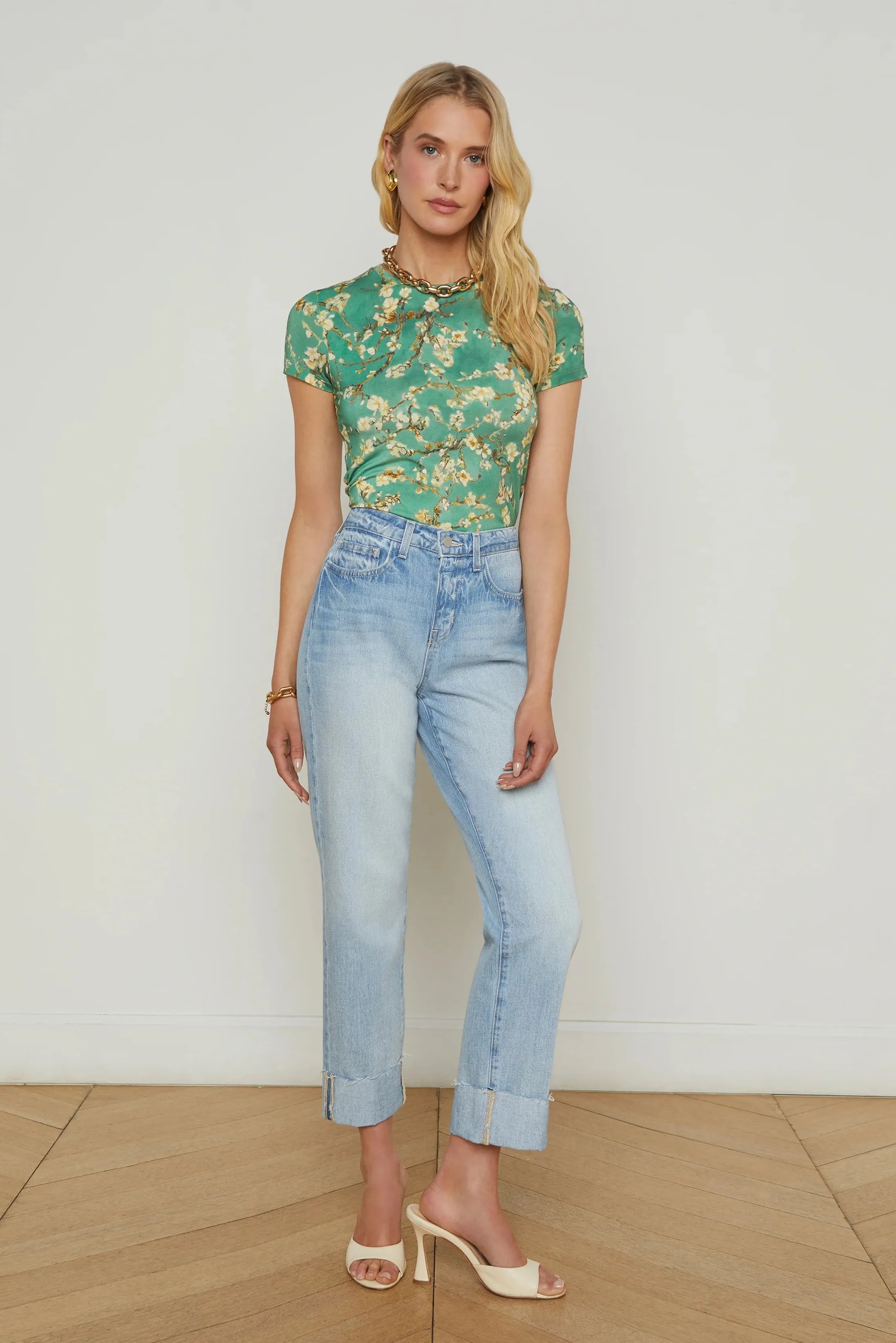 Maribel Straight Cuff Denim In Fontana - L'Agence – Tocca Finita